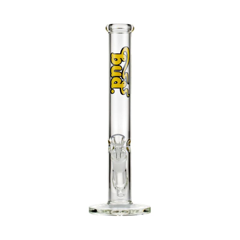 Bud Straight Tube Bong 30cm | Glass Bongs Australia