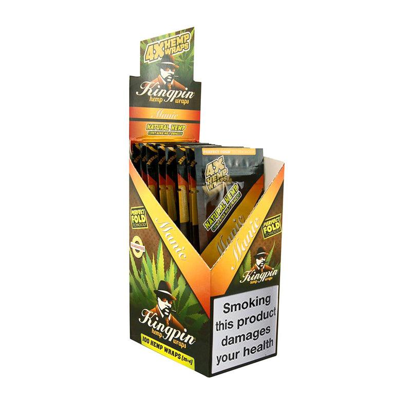 Kingpin Flavoured Hemp Wraps - Manic Mango (4 Pack) – Glass Bongs Australia