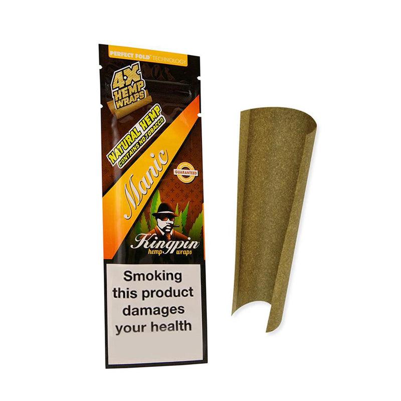 Kingpin Flavoured Hemp Wraps - Manic Mango (4 Pack) – Glass Bongs Australia